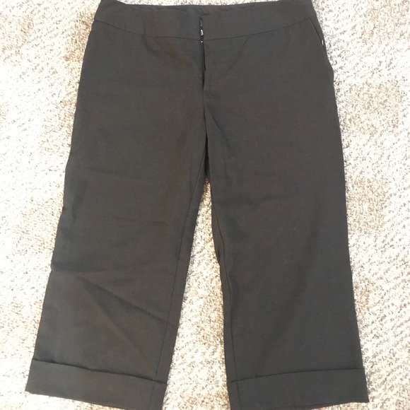 Mossimo Supply Co. | Pants & Jumpsuits | Mossimo Dark Brown Capri Pants ...